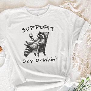Raccoon With Wine, Day Drinking Art PNG, Retro PNG, Funny Vintage ...