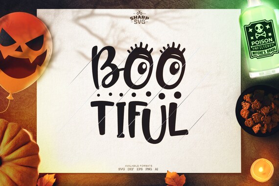 BOOtiful SVG SVG Files for Cricut Halloween SVG Files | Etsy