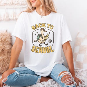 Back to School PNG, Cute Duck With Pencil Digital Download, School ...