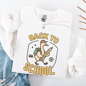 Back to School PNG, Cute Duck With Pencil Digital Download, School ...