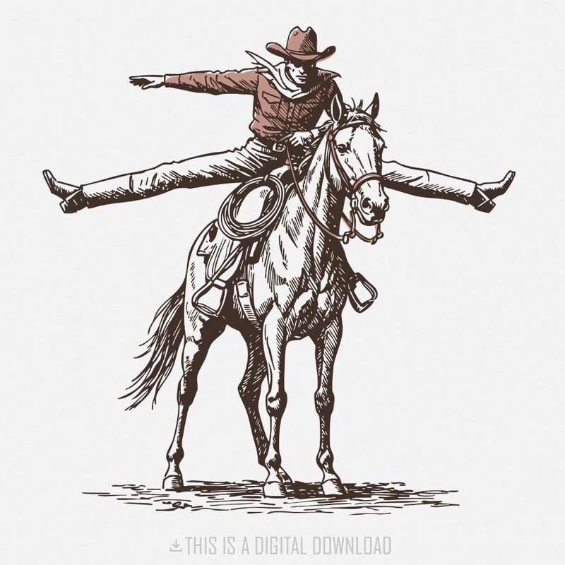 Cowboy Graphics - Etsy