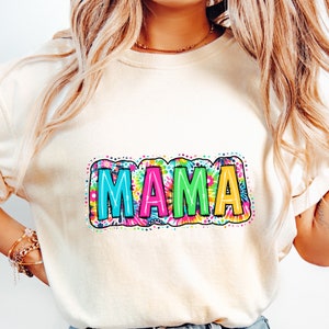 Mama PNG, Bright Paisley Floral, Scribble Doodle Design, Digital File ...