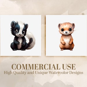 Woodland Animals Clipart Bundle - 19 Forest Animals PNG, Nursery Decor ...