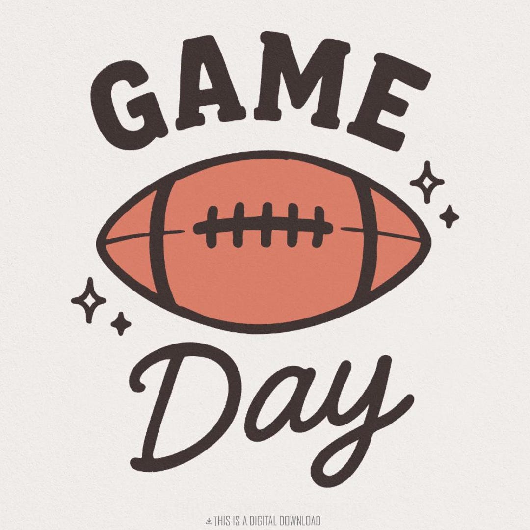 Game Day PNG, Digital Download, Football Shirt Design, Sports Team Gift ...