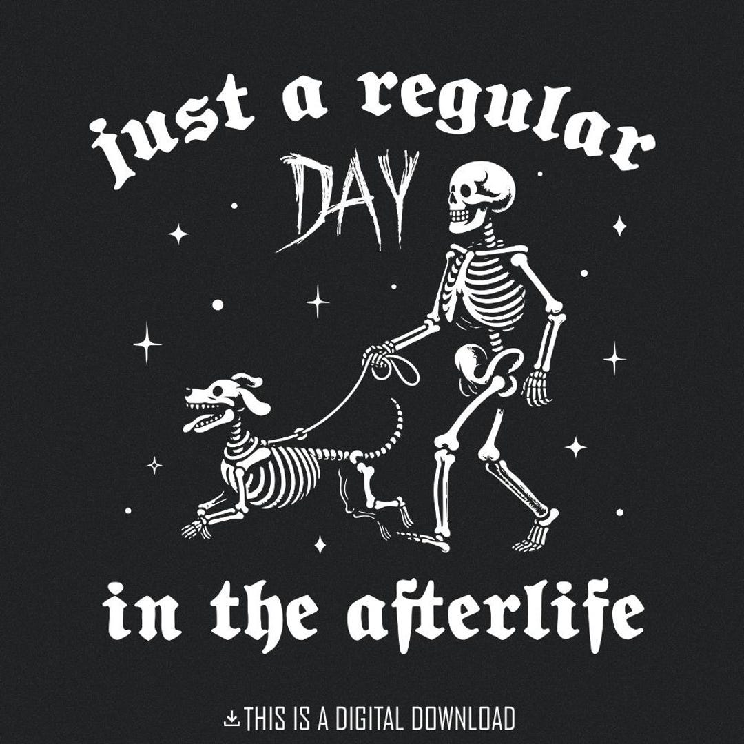 Halloween Skeleton Dog PNG, Skeleton Walking Dog, Funny Skeleton Dog ...