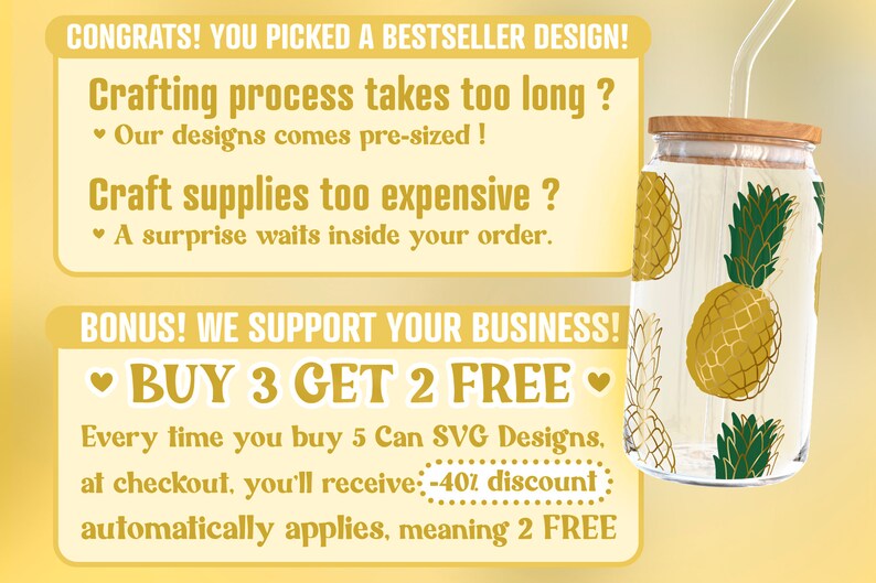 Pineapples Outline SVG Can Glass Wrap SVG 16oz Glass Beer - Etsy