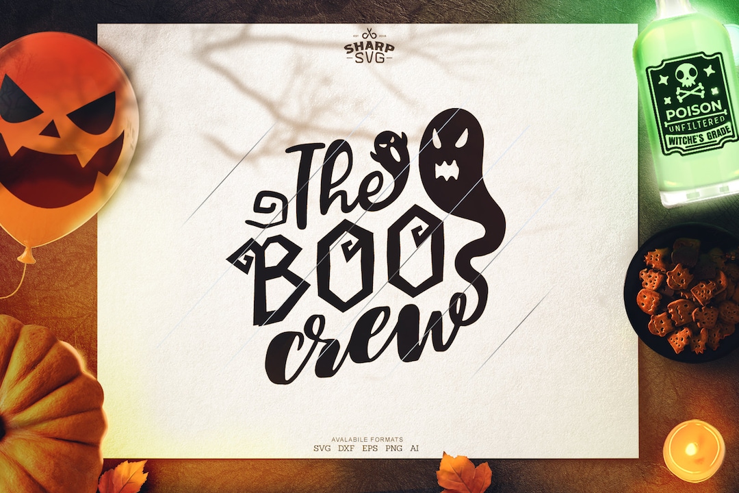 The BOO Crew SVG - SVG Files for Cricut - Halloween Svg Files ...