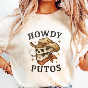 Howdy Putos PNG, Hola Spanish Slang, Cowboy Western Clipart, Funny ...