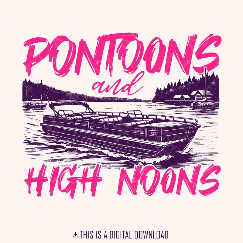Pontoon Boat Svg - Etsy