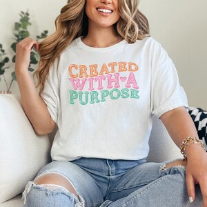 Created With a Purpose PNG, Faith Christian Png, Religious Png, Jesus ...