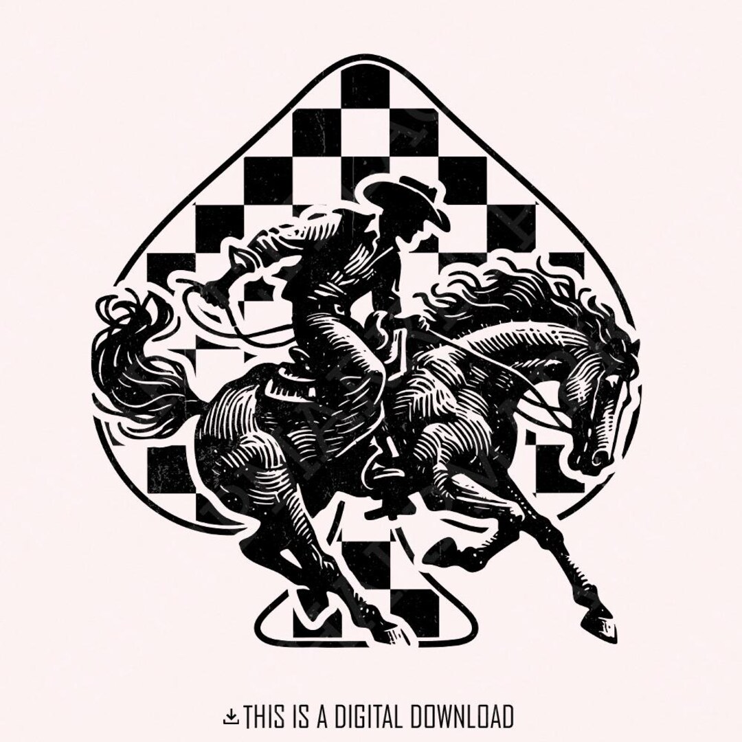 Western Cowboy PNG, Rodeo Png, Cowboy ACE, Country Cowboy PNG, Retro ...