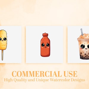 15 Kawaii Fast Food Clipart Bundle, Cute Food Pngs, Kawaii Burger ...