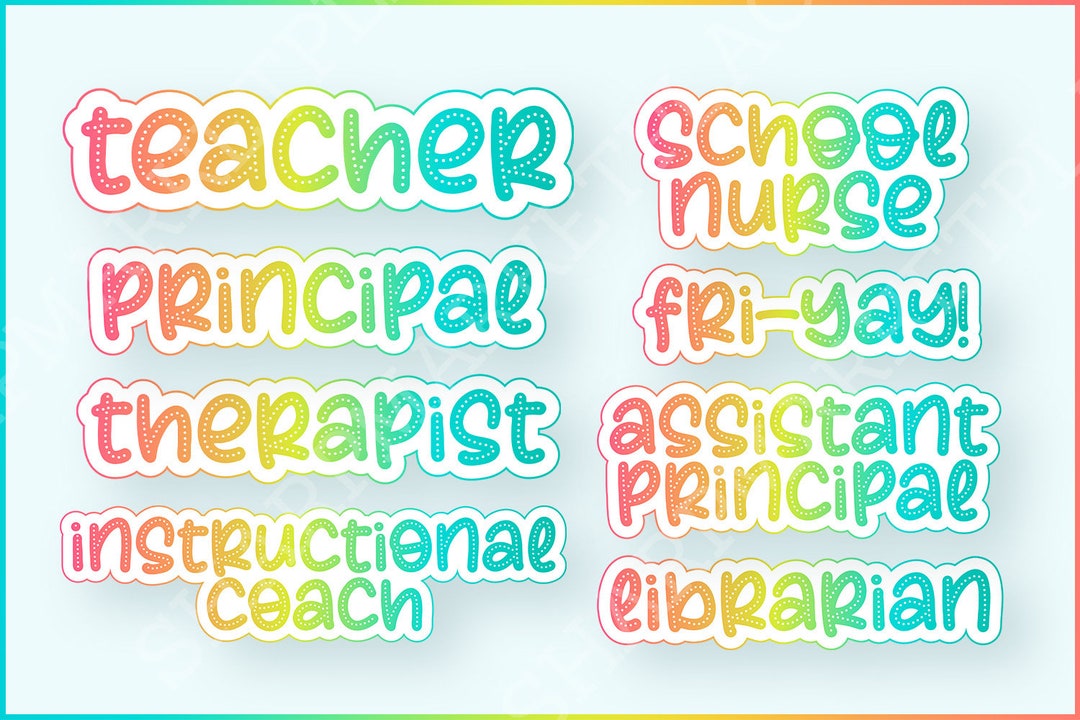 Teacher Dalmatian Bundle Png, Custom Teacher Appreciation, Sublimation ...