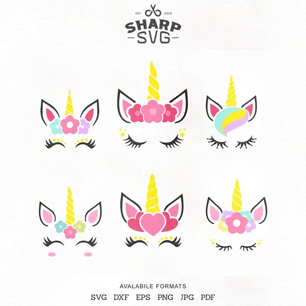 Licorne gratuit svg - Etsy France