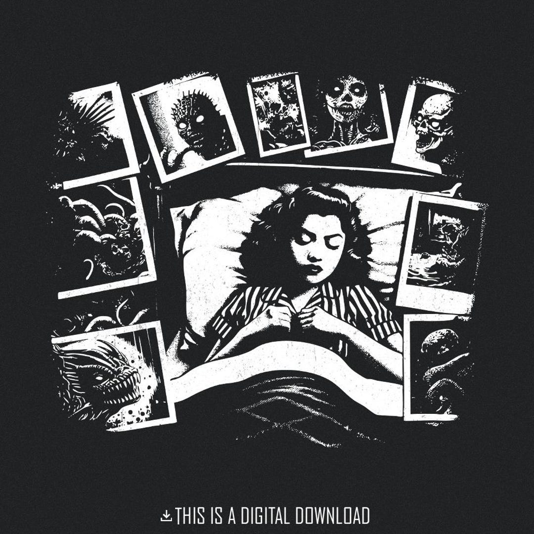 Dark Nightmare PNG, Spooky Vibes, Horror Sublimation Design, Witchcraft ...