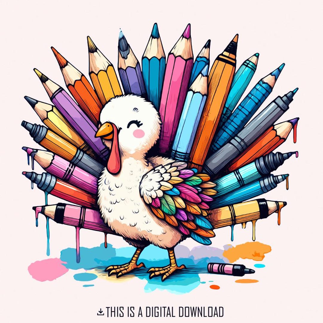 Thankful Teacher PNG, Thanksgiving Turkey Teacher, Cute Teacher Pencil ...