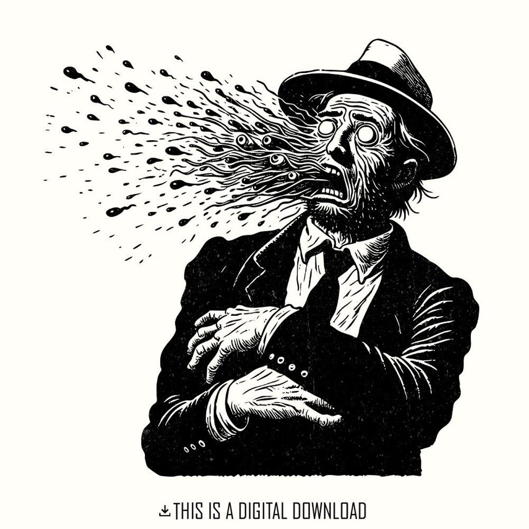 Dark Vibes PNG, Spooky Vibes, Gothic Character, Monster Ghost Art ...