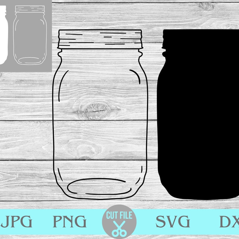 Mason Jar Decal - Etsy