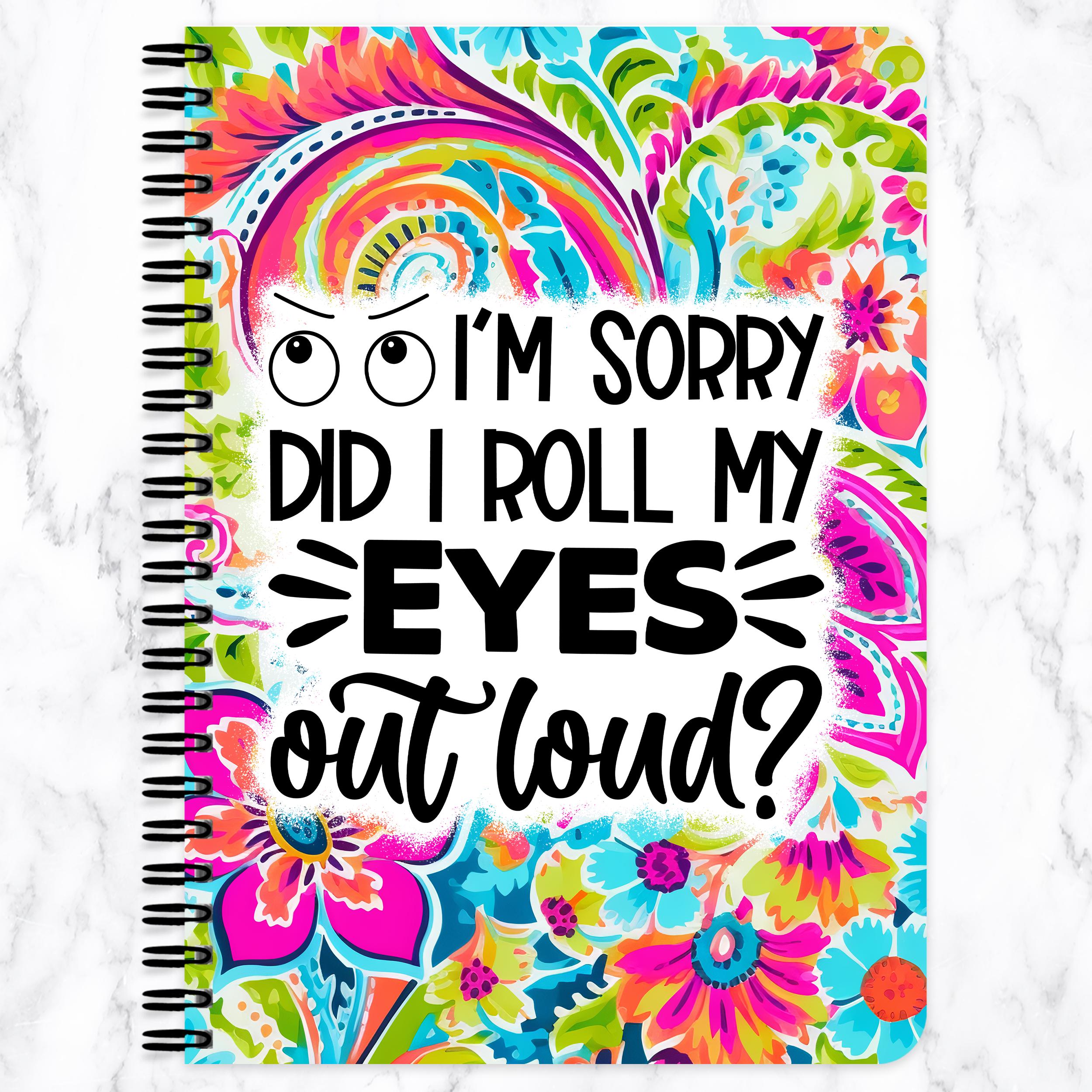Sarcastic Notebook Funny Sublimation Design, Sarcasm Journal Cover Note ...