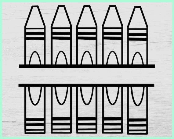 Clipart Crayon Black And White