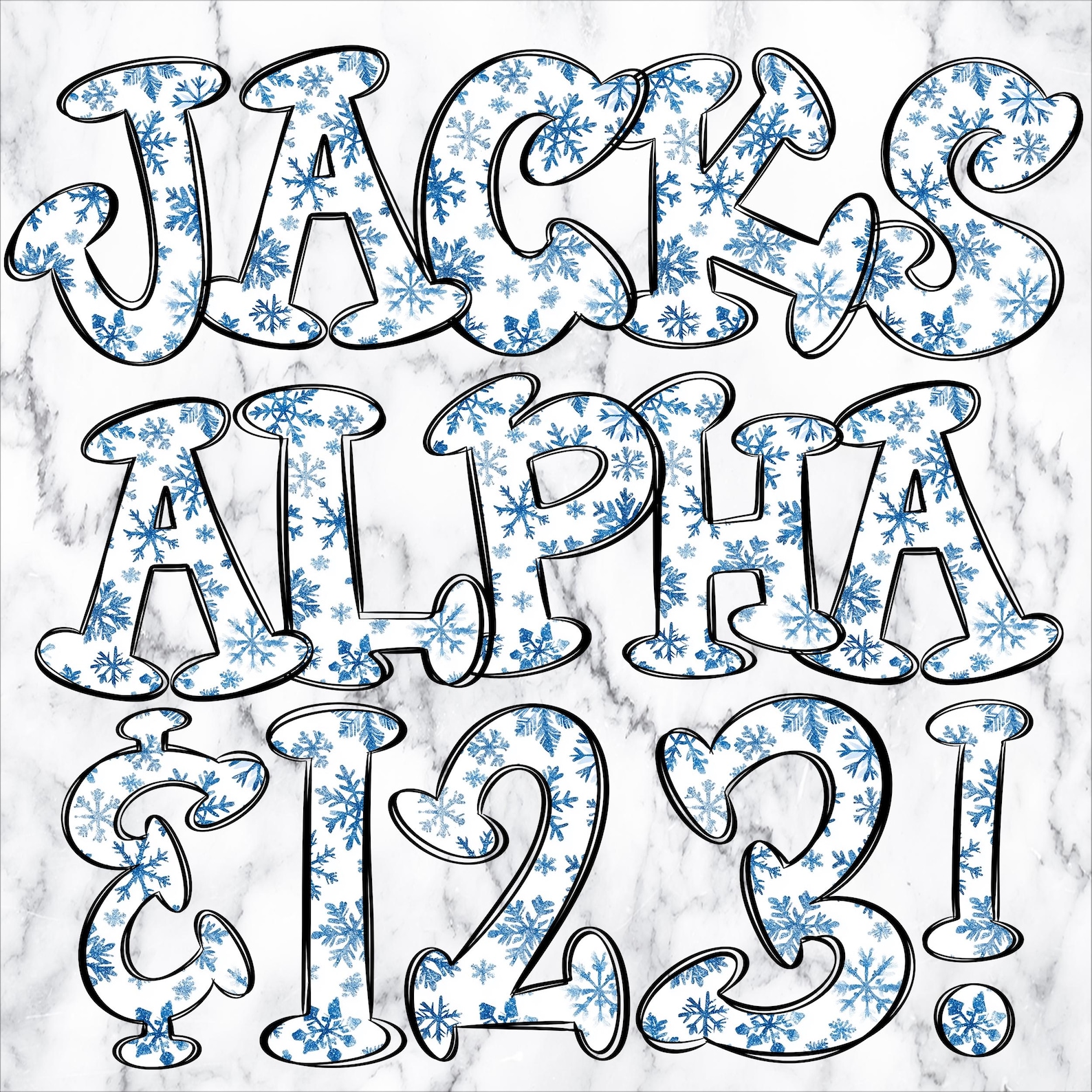 Winter Christmas Letters Alphabet PNG Christmas Alphabet Clipart ...