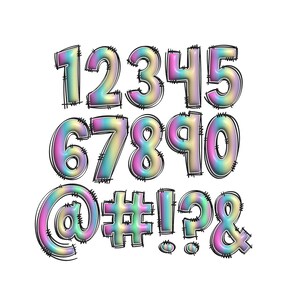 3D Inflated Doodle Letters, Bubble Puff Alphabet Letters PNG Bundle ...