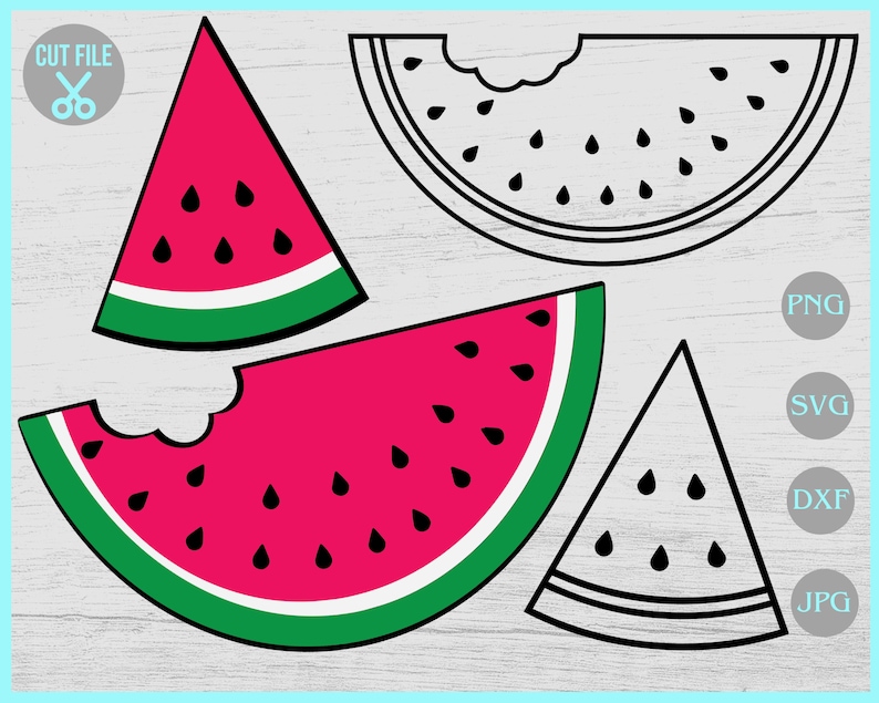 Watermelon Svg Watermelon Slice Svg Beach Svg Summer Svg - Etsy