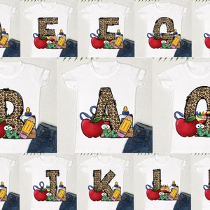 Editable School Leopard Print Decorative Doodle Letters, Make Your Own ...