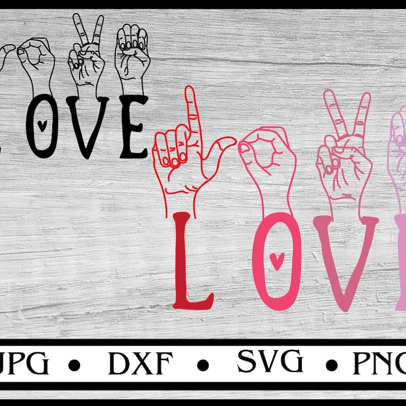 Love Sign Language - Etsy