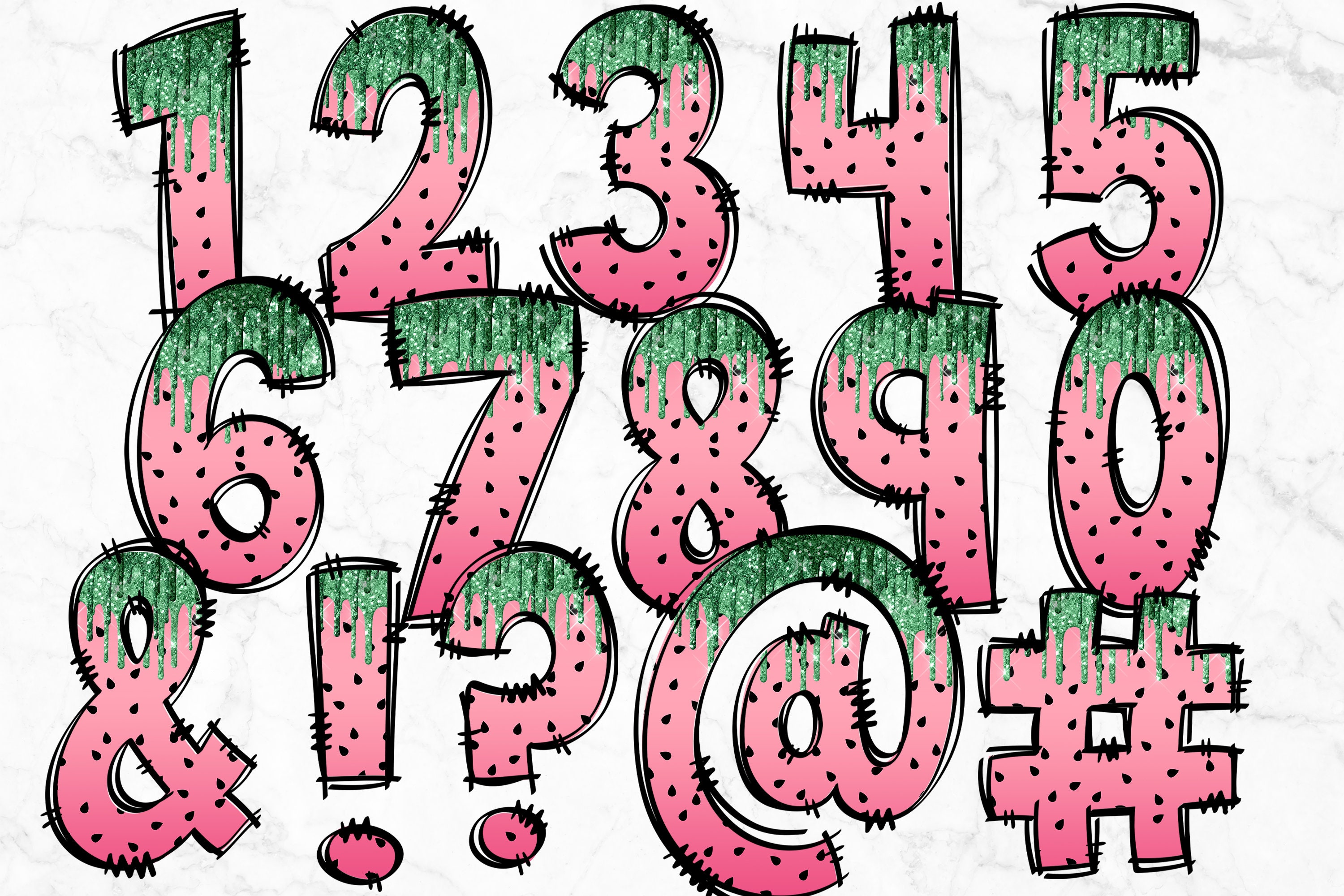 Watermelon Alphabet Letters PNG Bundle Alphabet Clipart - Etsy Australia
