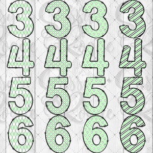 Doodle Letters and Numbers, Doodle Sublimation Letters & Numbers PNG ...