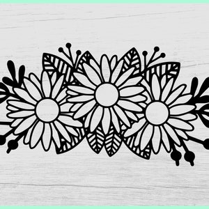 Daisy Svg, Flower Svg, Floral Svg, Layered Daisy Svg, Layered Flower ...