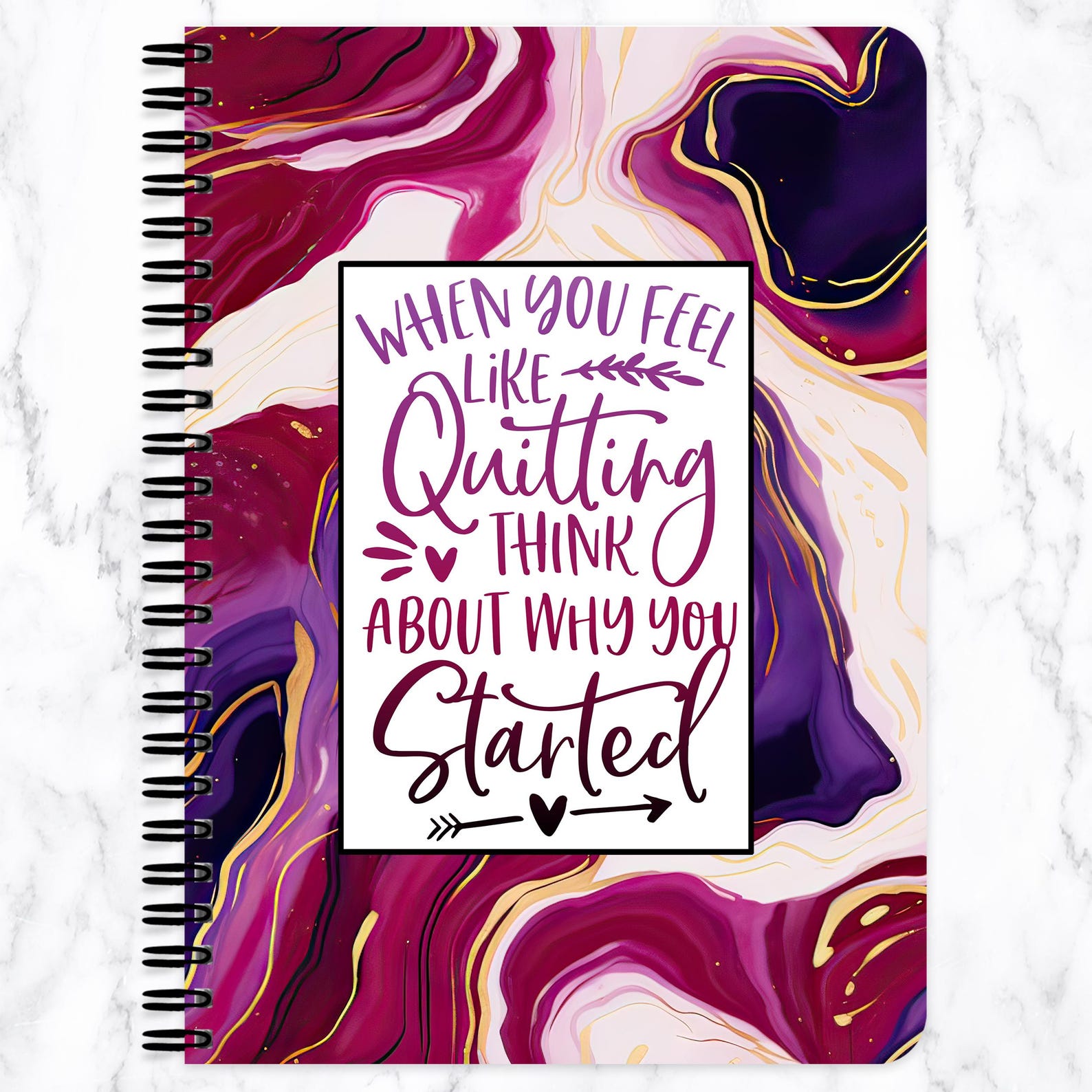 Positive Quotes Notebook Sublimation Design, Daily Affirmation Journal ...