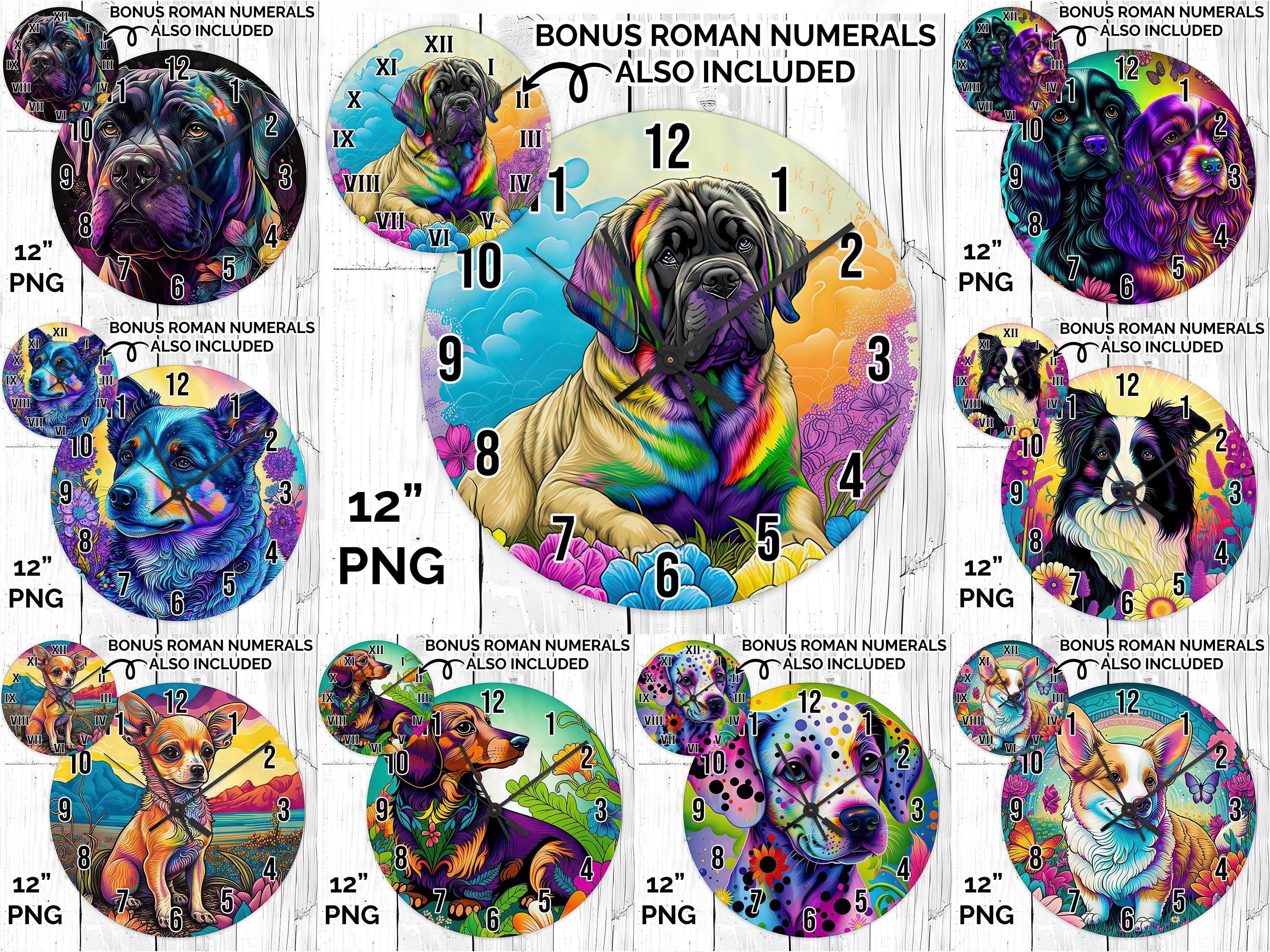 Clock PNG, Printable Wall Clock, Sublimation Clock Png , Clock Template ...