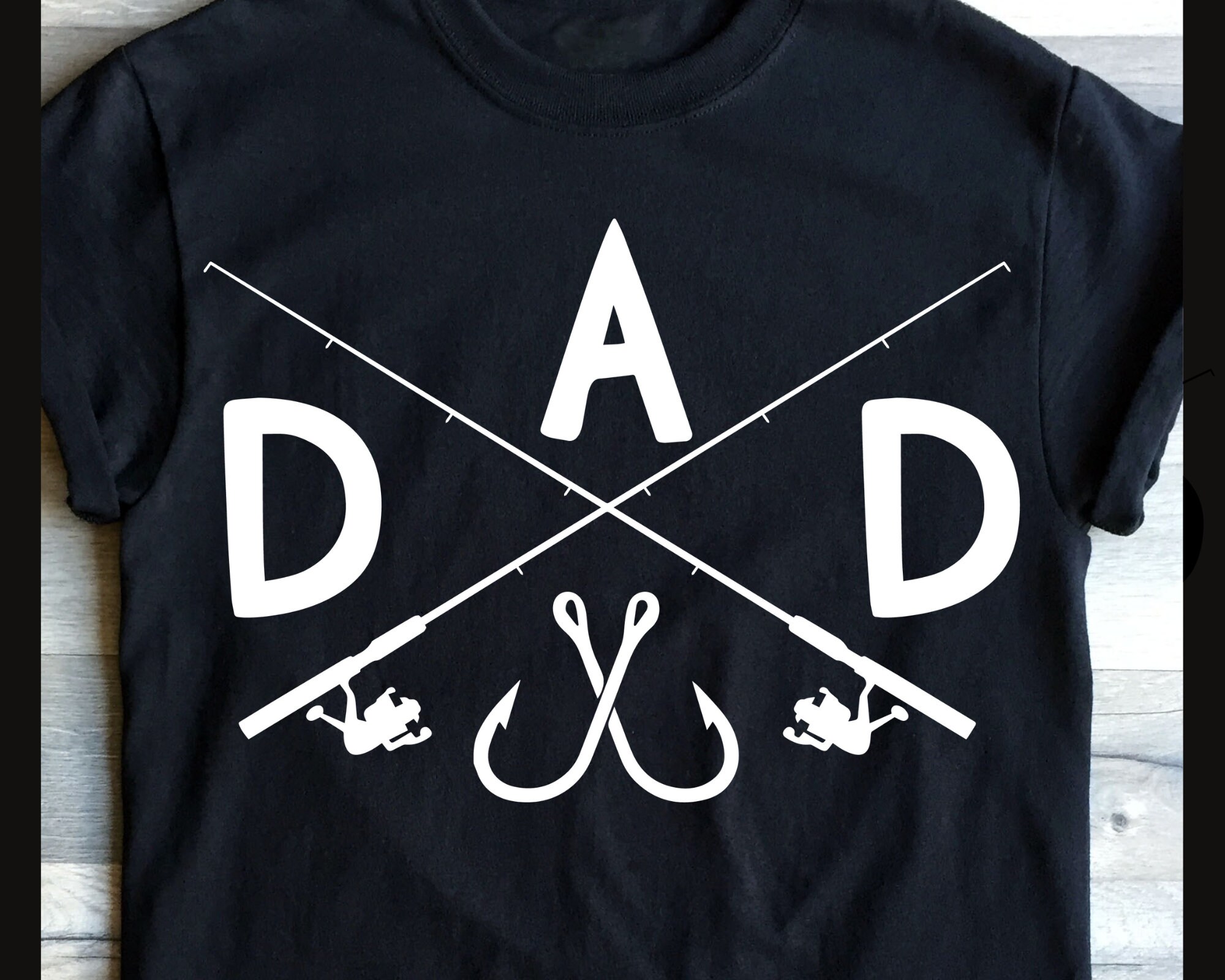 Fishing Dad Svg Dad Svg Father Svg Papa Svg Both Black and - Etsy