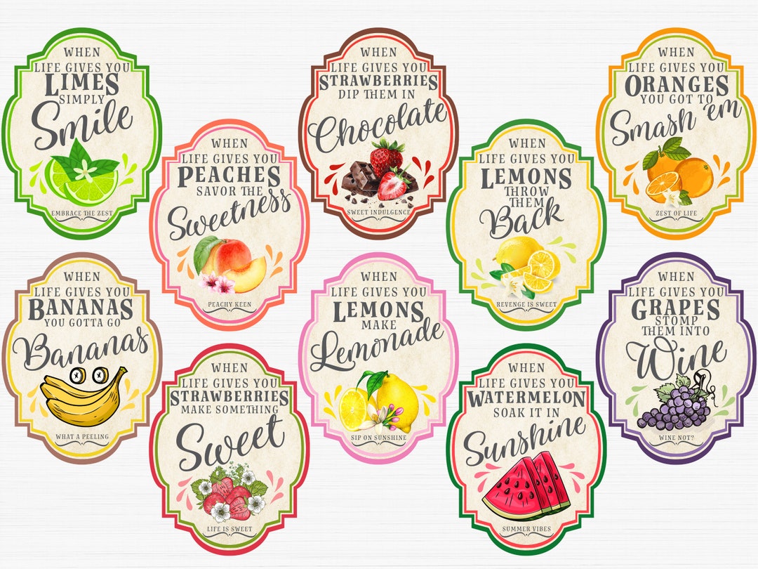 Lemonade Label, Drink Labels, Lemon Png, Soda Fruit Png, When Life ...