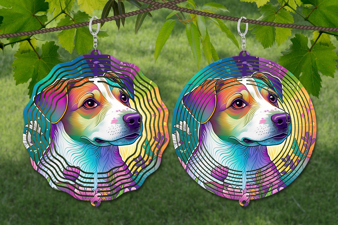 Jack Russell Wind Spinner Sublimation, Dog Wind Spinner SVG, 10 Inch ...