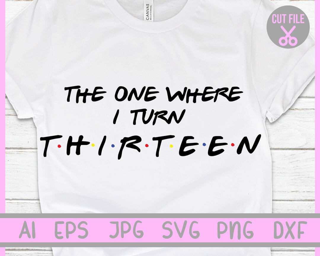 Thirteen Svg, the One Where I Turn 13 Svg, Birthday Svg, Tumbler Decal ...