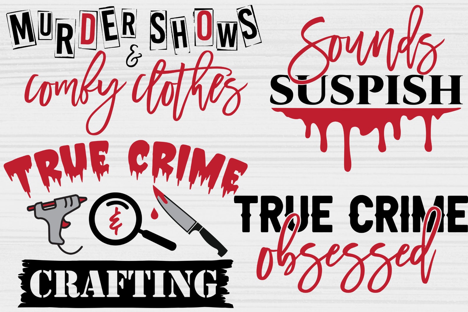 True Crime SVG Bundle, True Crime Junkie Svg, Crime Show SVG Bundle ...
