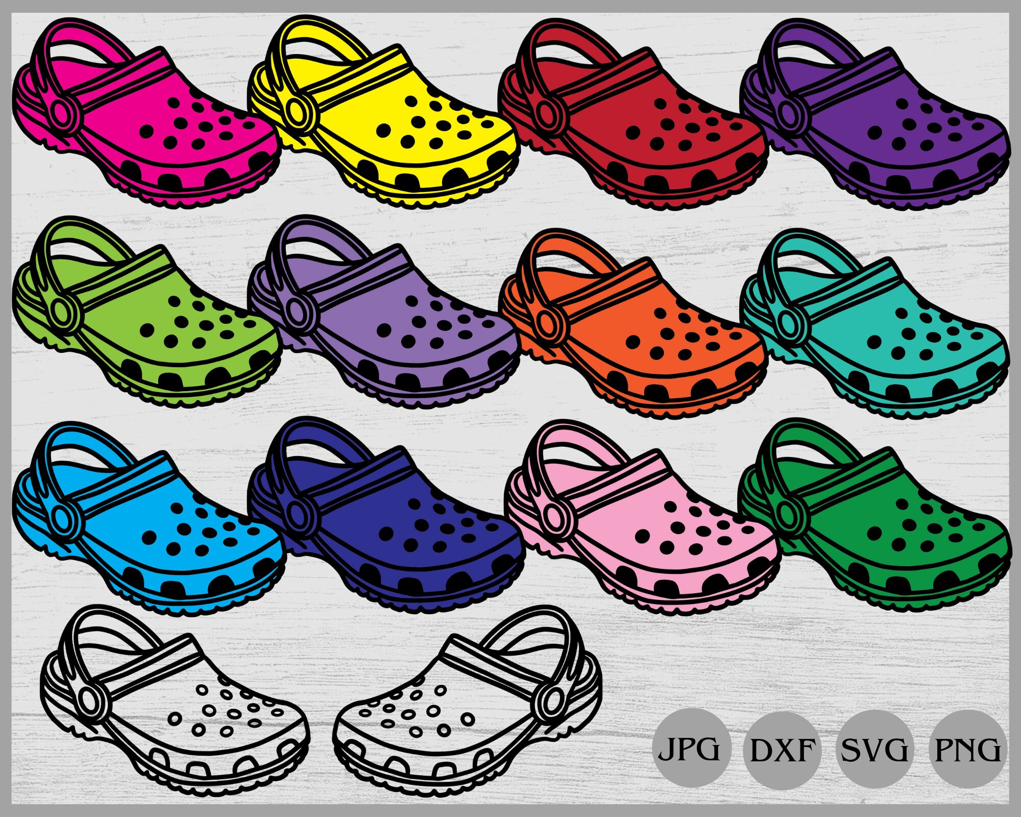 Croc svg Crocs svg You ain't rockin' if you | Etsy