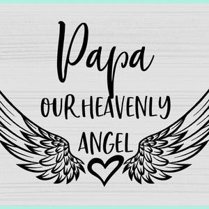 Heavenly Angel Svg Bundle, Christmas Memorial Svg, in Loving Memory ...