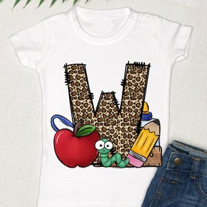Editable School Leopard Print Decorative Doodle Letters, Make Your Own ...