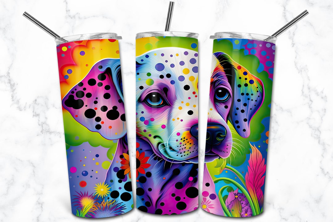 Plantillas de diseño de sublimación de vaso flaco de 20 oz de dálmata ...