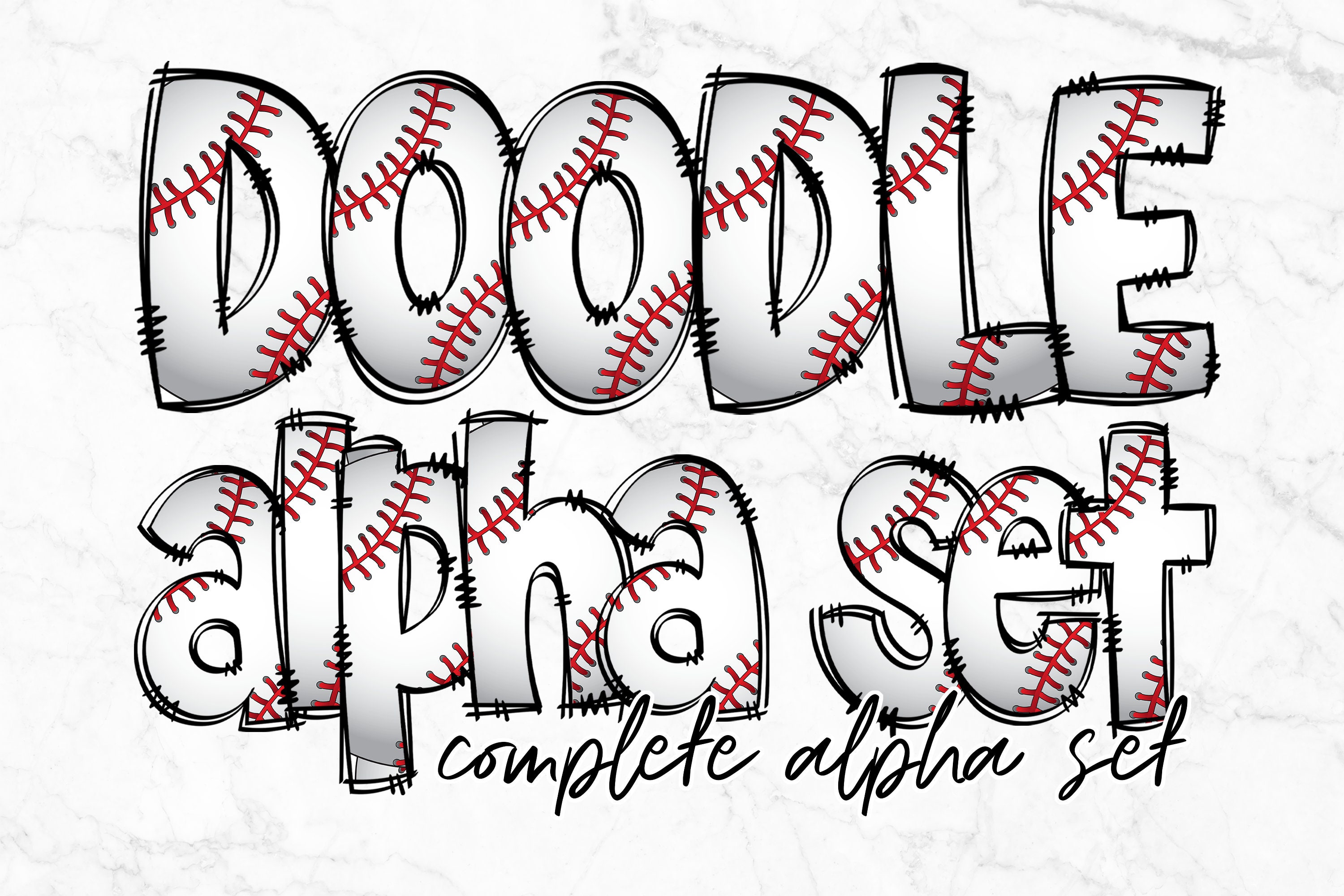 Baseball Alphabet Letters PNG Bundle Alphabet Clipart - Etsy