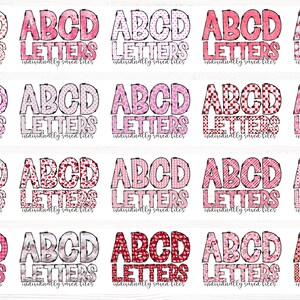 Valentines Doodle Letters With Clip Art PNG, Valentine's Doodle ...