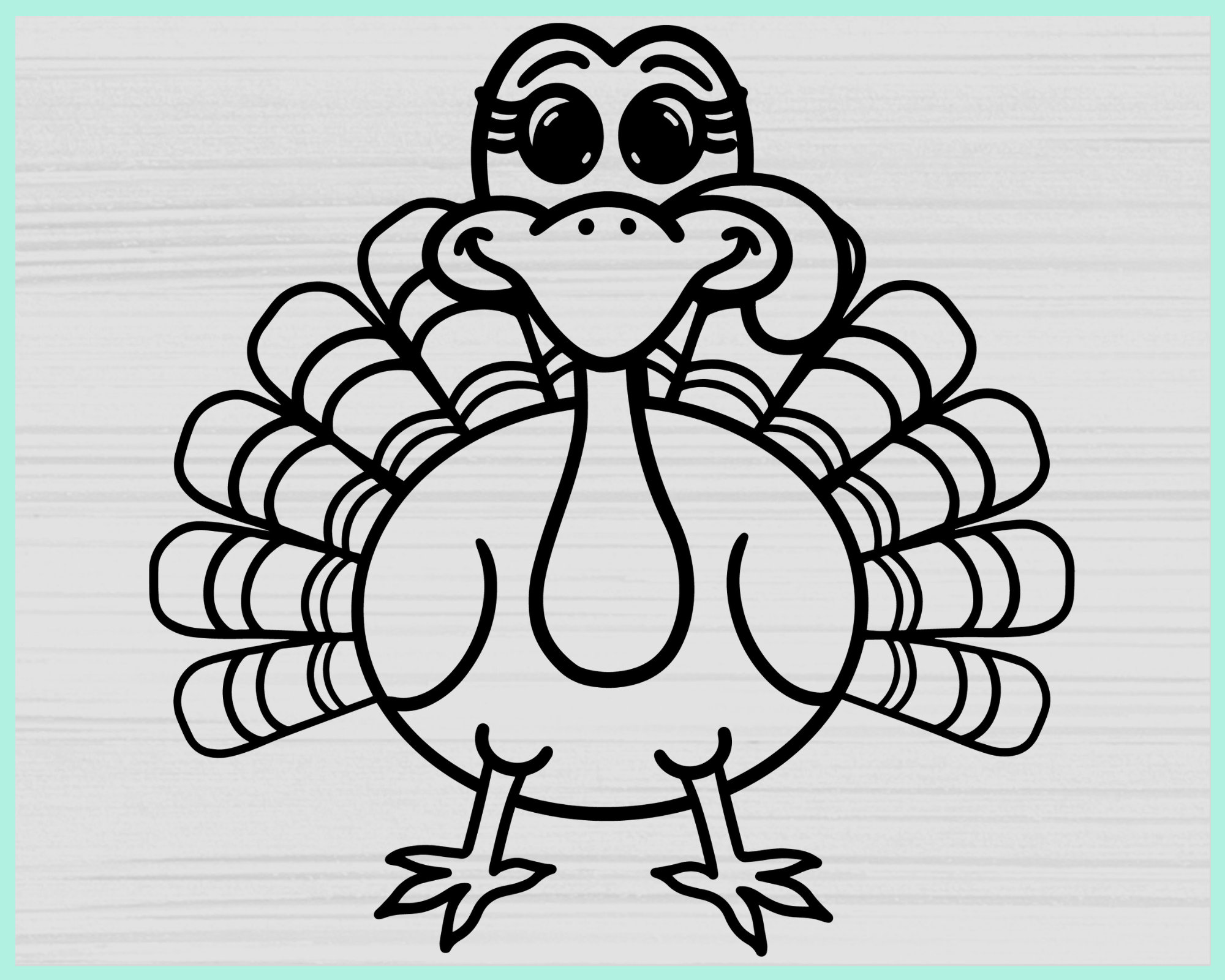 Turkey Svg, Layered Turkey Svg, Turkey Clipart, Thanksgiving Svg ...
