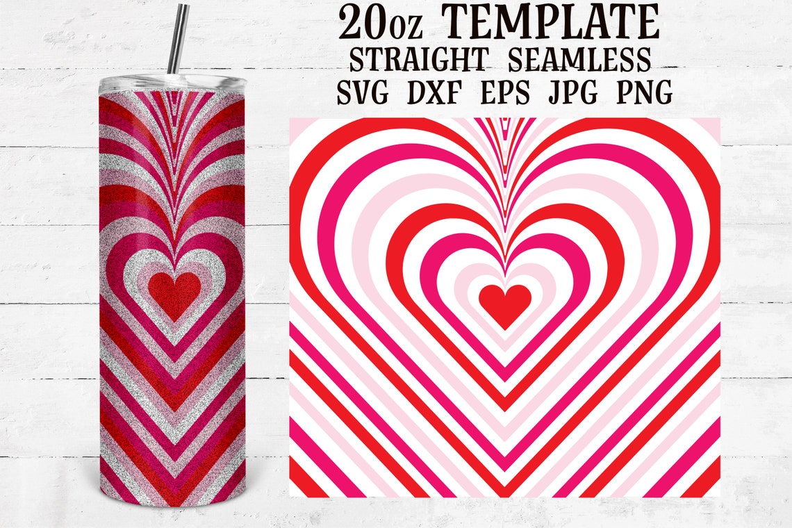 Valentine Burst Tumbler Template Svg Burst Tumbler Svg Burst - Etsy