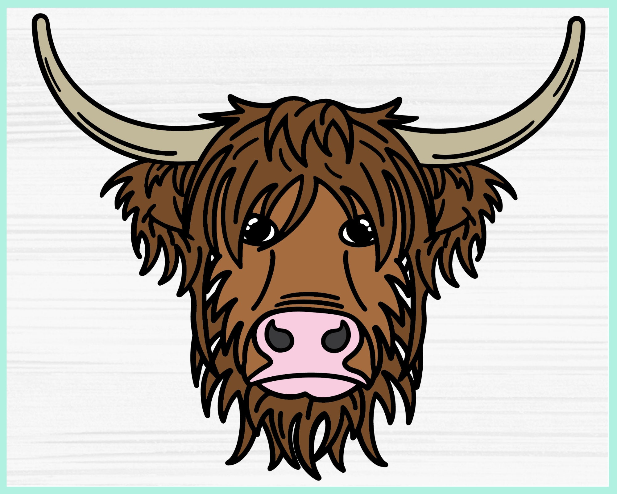 Highland Cow svg Highland cow svg Cow svg hairy cow svg | Etsy