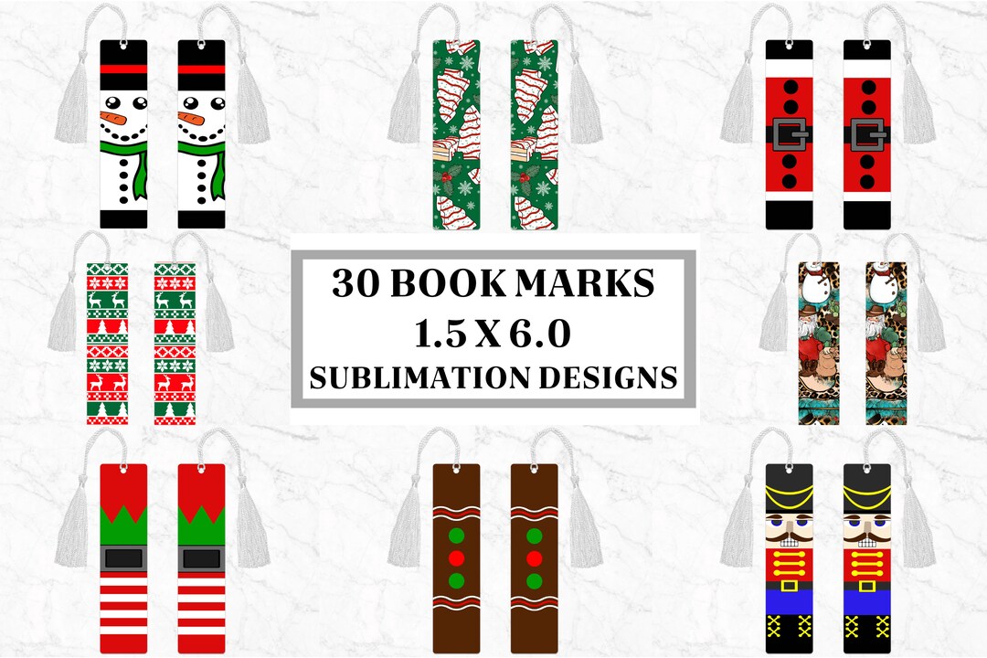 Book Mark Sublimation Design Bundle, Book Mark Bundle, Book Mark ...