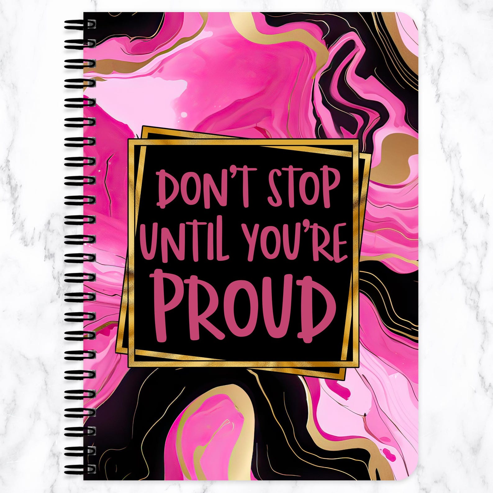 Positive Quotes Notebook Sublimation Design, Daily Affirmation Journal ...